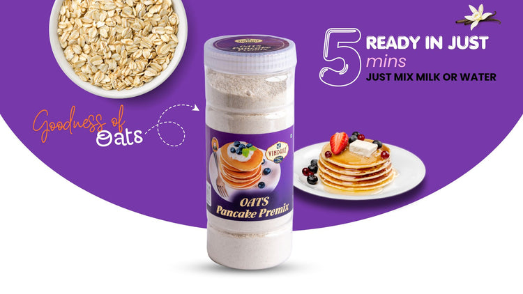 Oats Vanilla Pancake Premix – Vindhiz